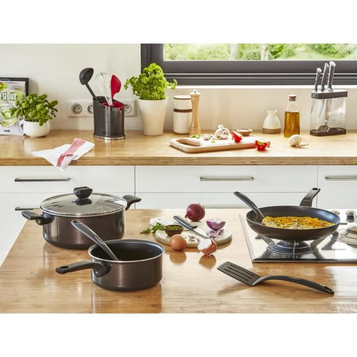 Tefal B5543202 Easy Cook & Clean Sauteuse 24 Cm Avec Couvercle, Anti ...