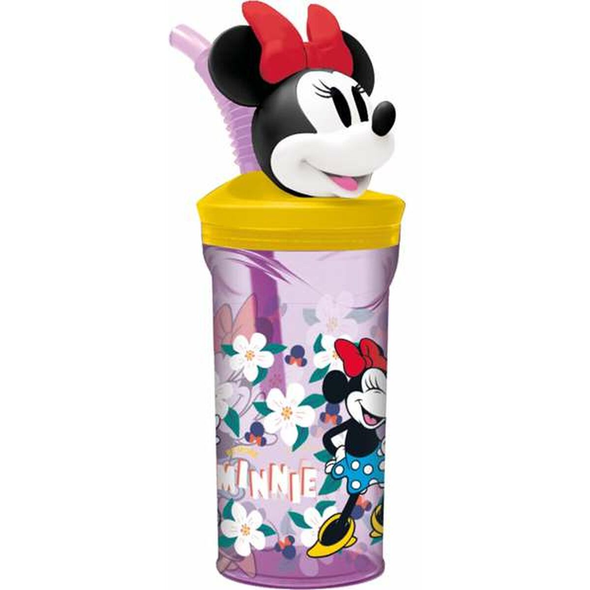 Verre Avec Paille Minnie Mouse Sunshine 360 Ml à Prix Carrefour