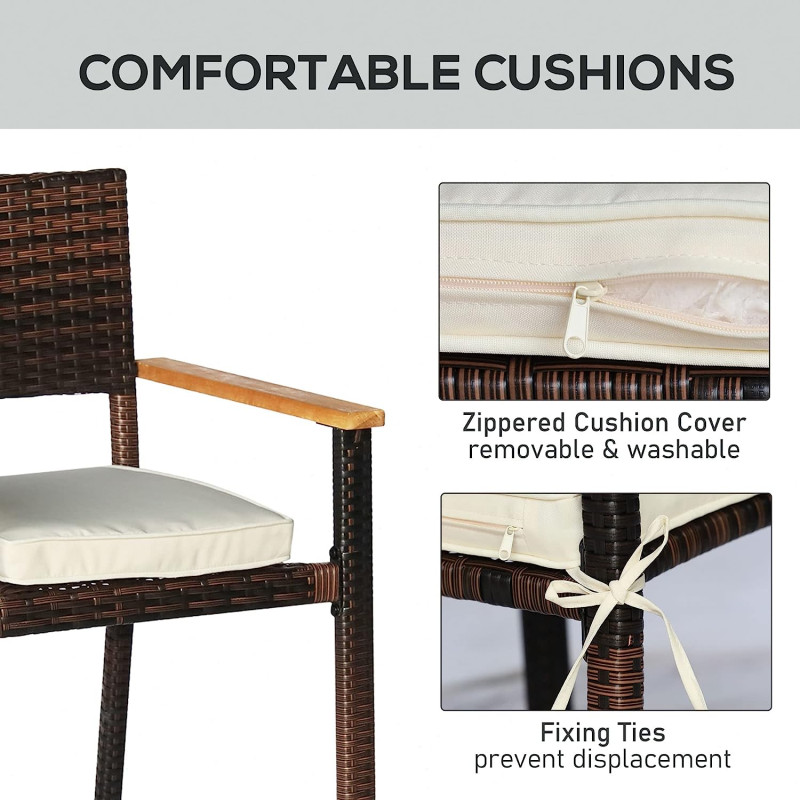 Salon De Jardin 6 Places Theo Brun Acacia à Prix Carrefour