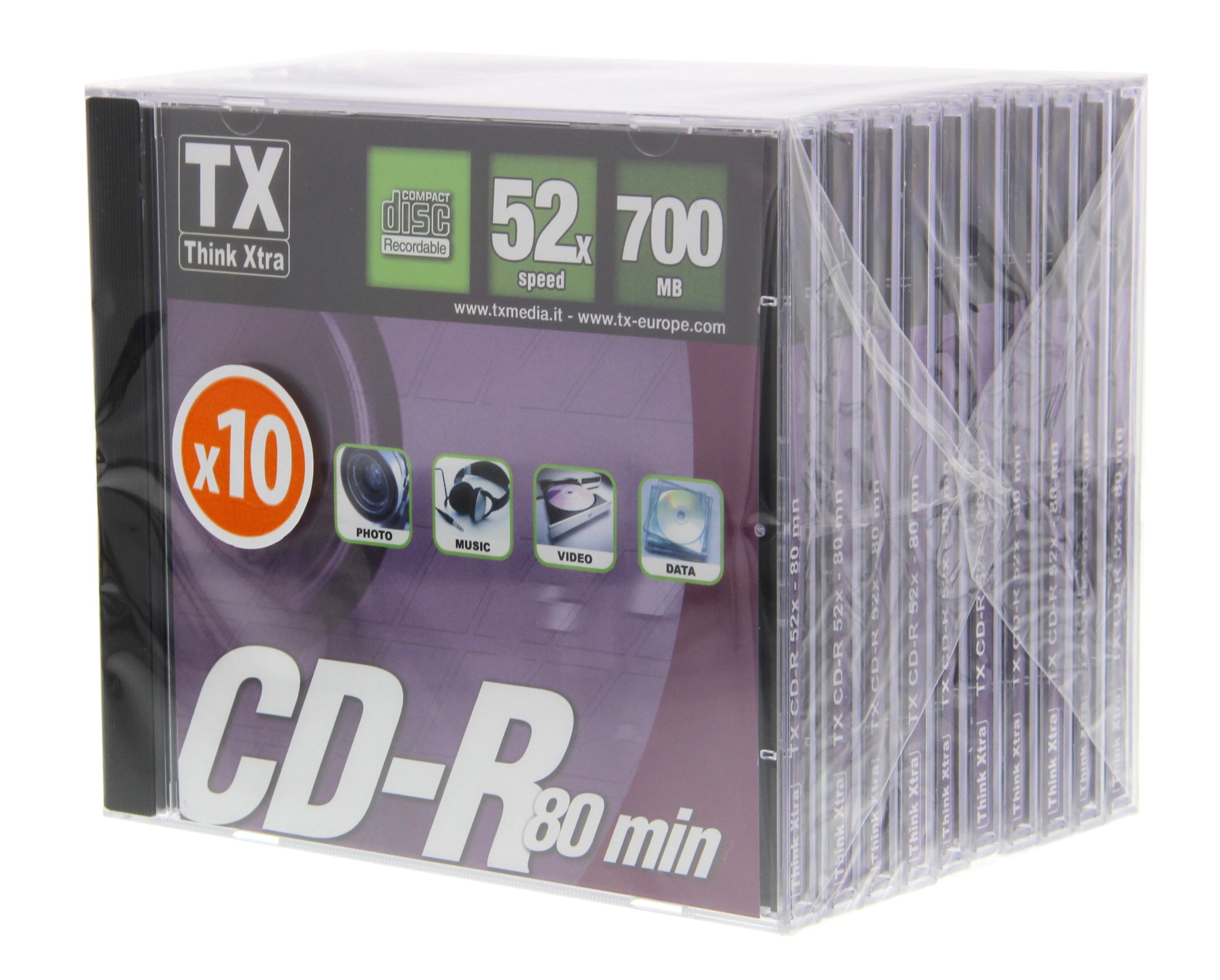 Pack De 10 Cdr Tx Think Xtra Vitesse X52 700mo à Prix Carrefour