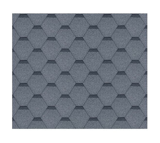 Bardeaux Bitumineux Hexagonal Rock H-GREY 3 m2, Couleur Gris - Bitume ...