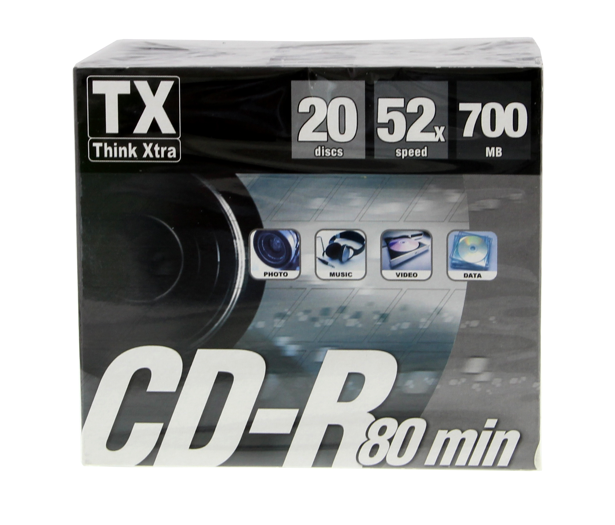 Pack De 20 Cd-r Tx Think Xtra 80 Slimcase à Prix Carrefour