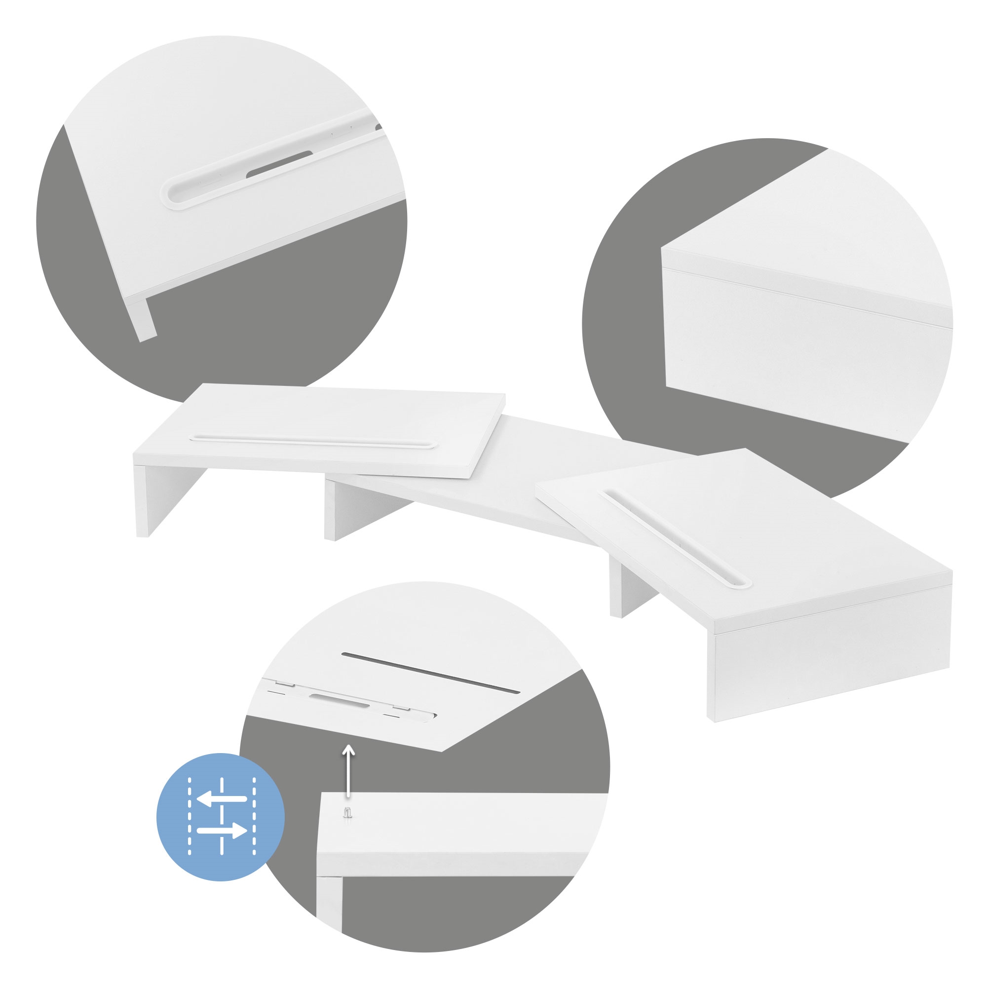 Support De Moniteur Élévation De Moniteur 2 Moniteurs Support De ...