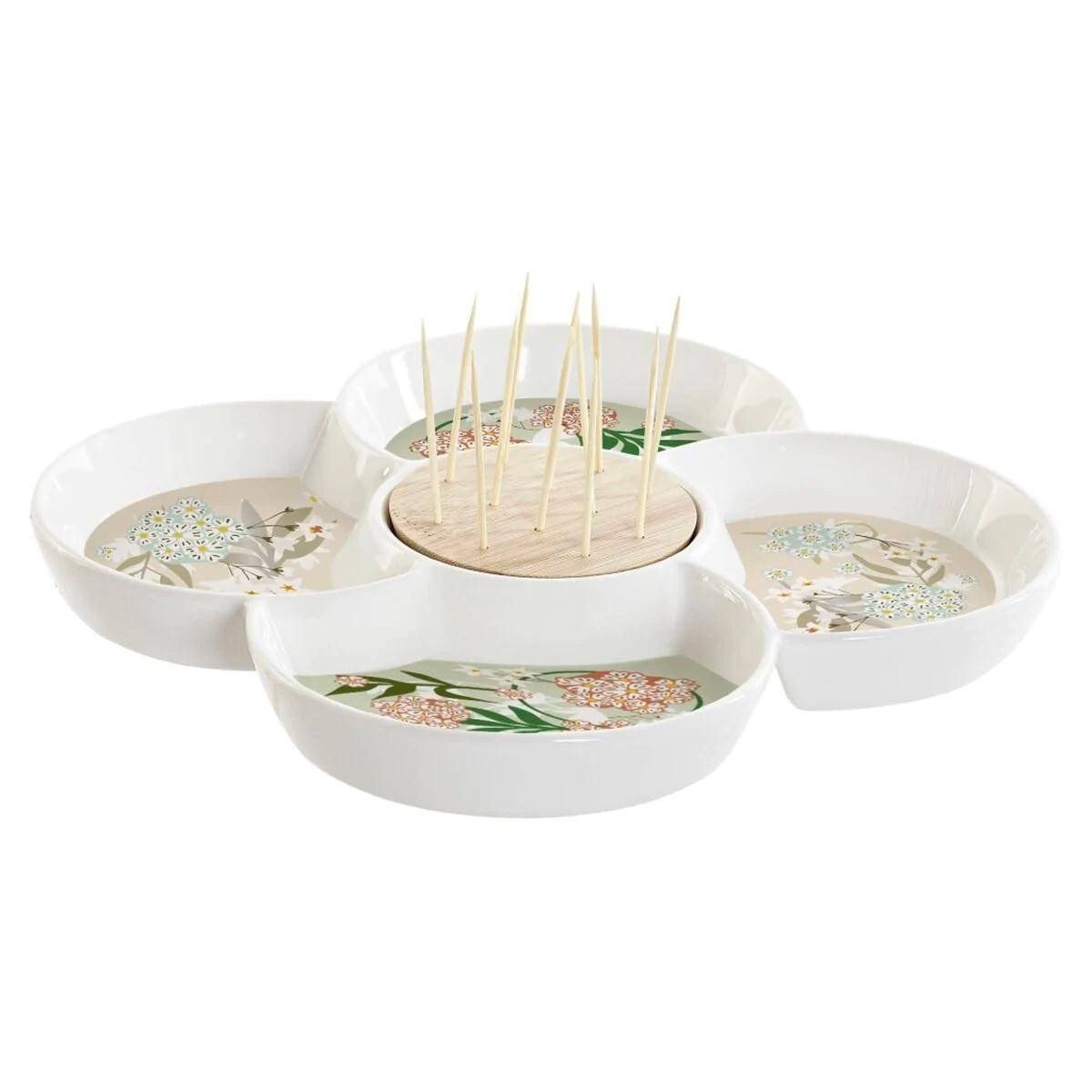 Assiette Snack Avec 5 Sections Et Cure-dents à Prix Carrefour