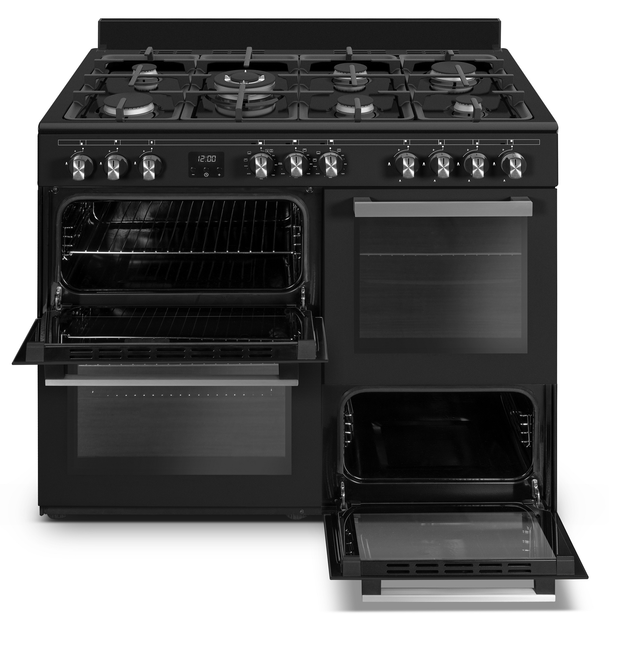 Piano De Cuisson - Scg71mfb - 7 Feux Gaz - Wok - Largeur 100cm - 3 ...