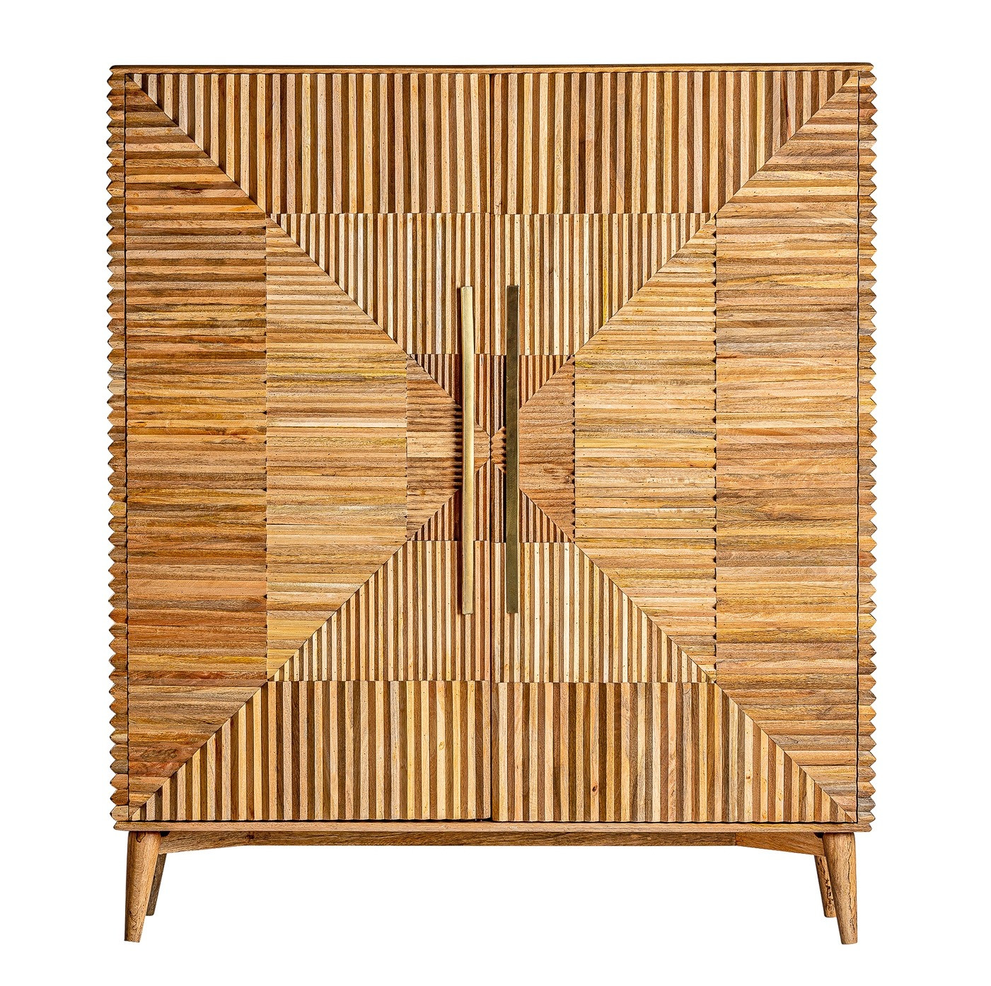 Bahut Haut 2 Portes Manguier Massif Clair Lial à Prix Carrefour