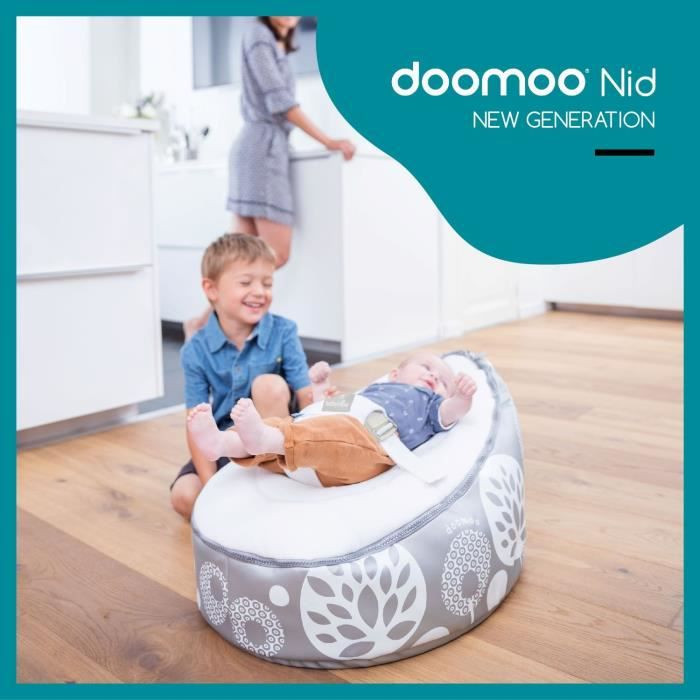 Babymoov Doomoo Nid - Transat Bébé - Pouf Evolutif & Multifonctions Des ...