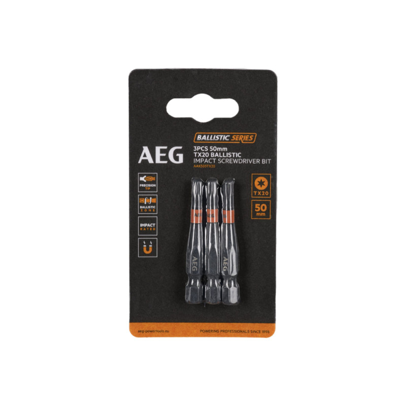 Embouts De Vissage Balistiques Renforcés Aeg - 50 Mm - 3 Pcs - Tx20 à ...