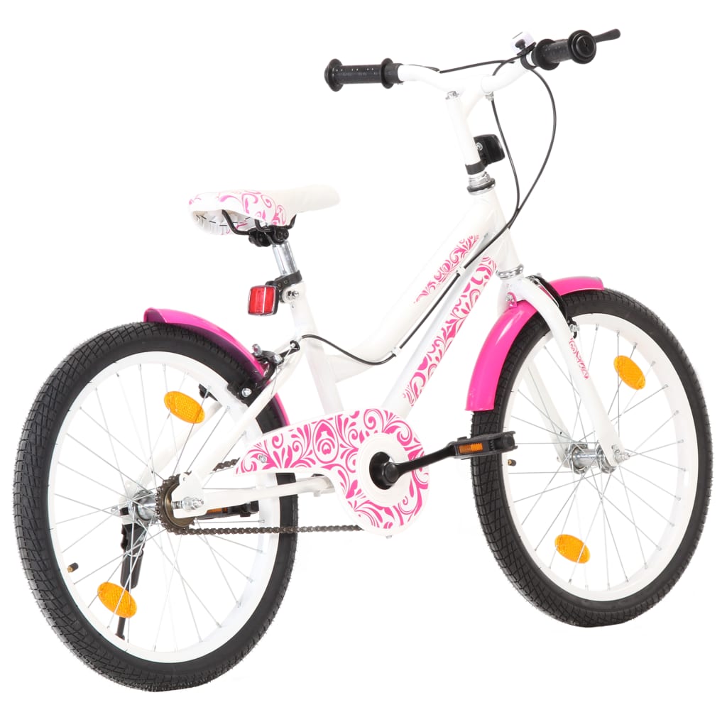 Vélo Pour Enfants 20 Pouces Rose Et Blanc Vidaxl à Prix Carrefour