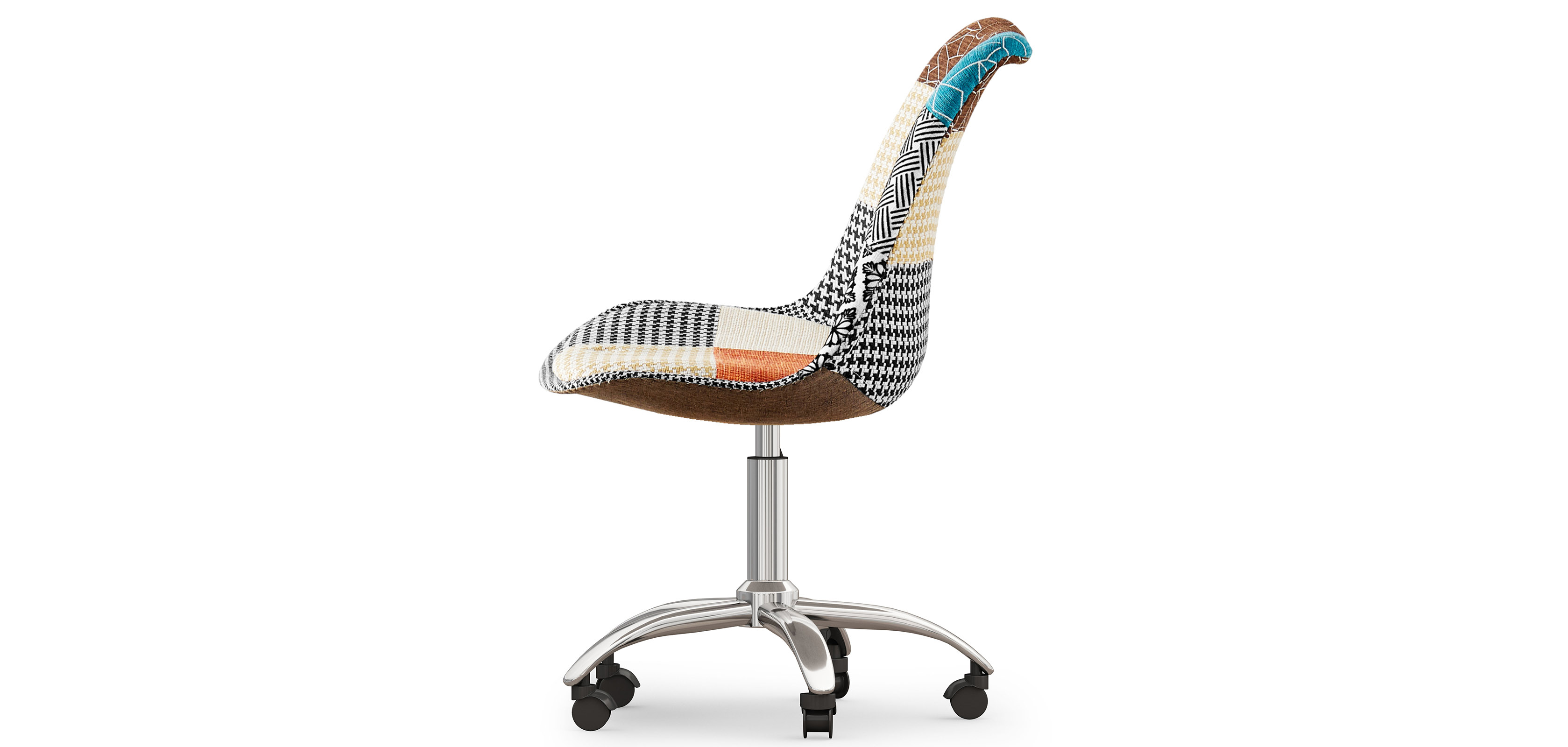 Chaise De Bureau Pivotante - Tissu Patchwork - Patty Multicolore à Prix Carrefour