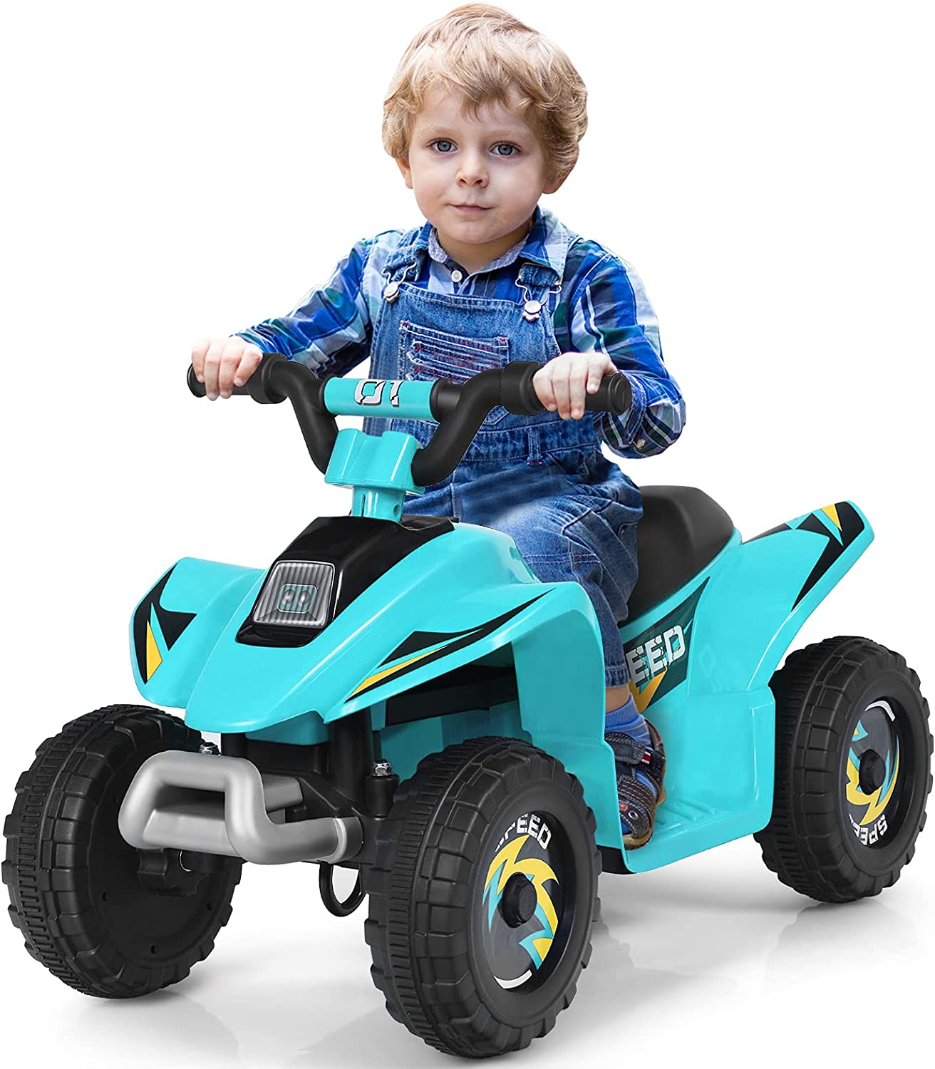 Quad Buggy Electrique Pour Enfant 6 V 4,5 Km-h Max. Voiture Pour ...