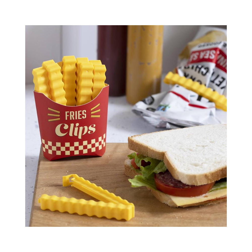 Set De 12 Clips À Sachets Frites Pa Design à Prix Carrefour