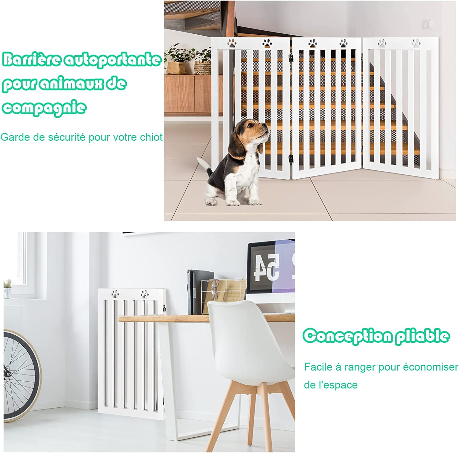 Barrière Autoportante Pour Chien 3 Panneaux à Prix Carrefour