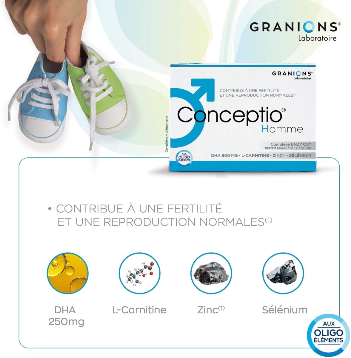 Granions Conceptio Homme 30 Sachets 90 Capsules 230g EA PHARMA : la ...