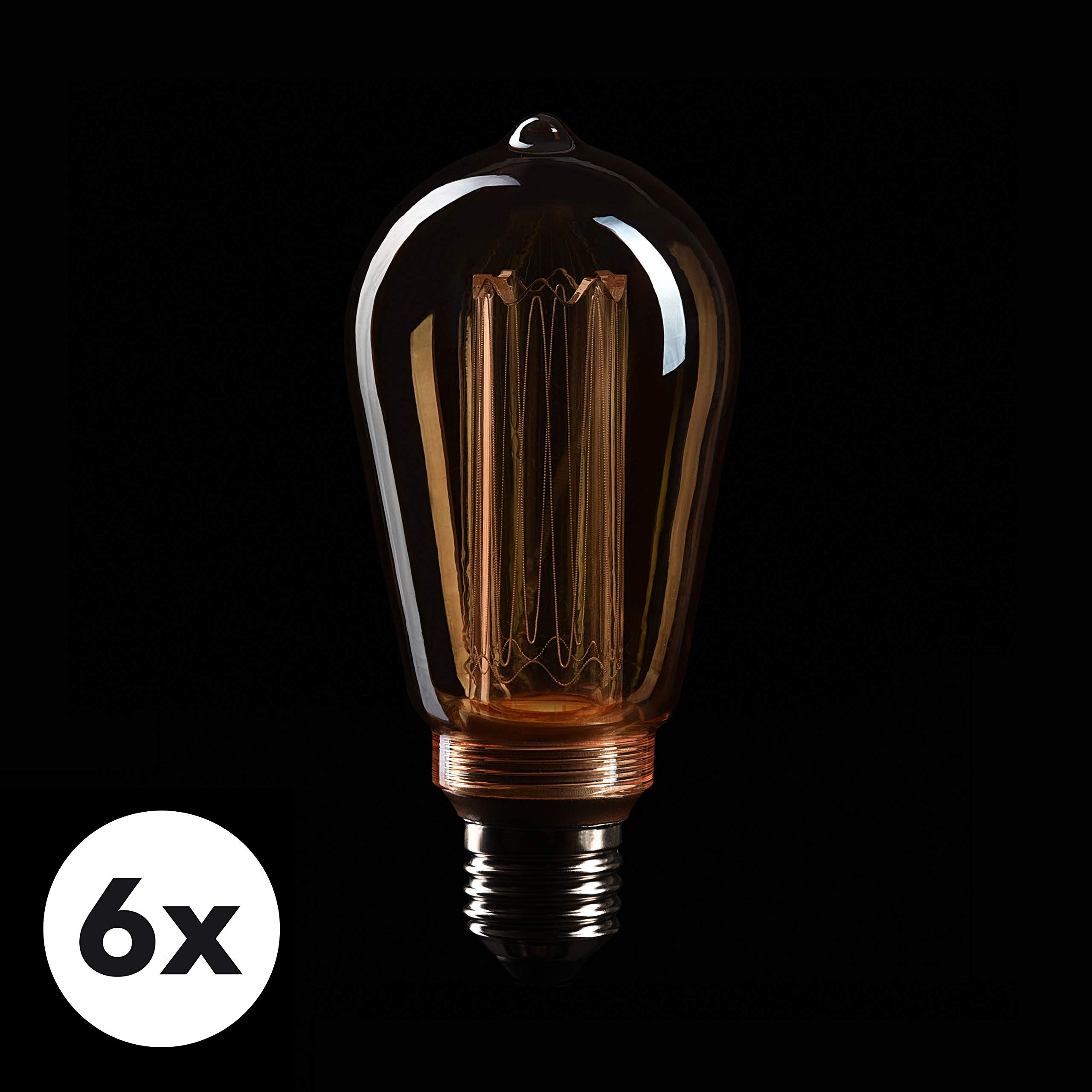 Crown Led 6x Ampoule Led E27 Edison Tube - Douille E27 – Ampoule Led ...