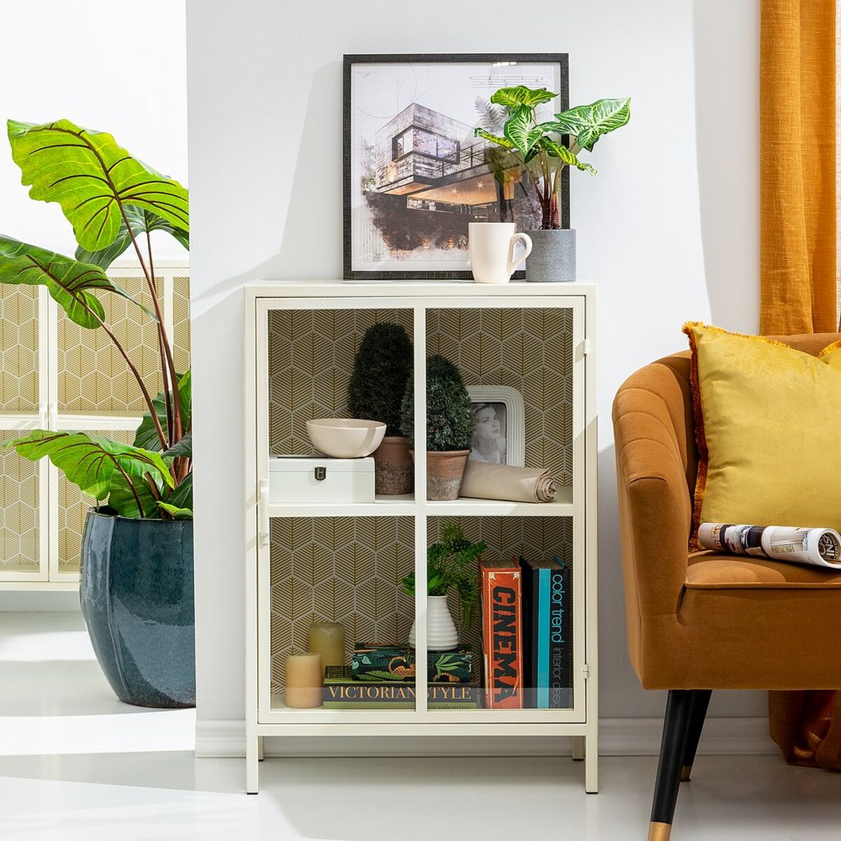 Présentoir 62,5 X 30 X 90,5 Cm Verre Métal à Prix Carrefour