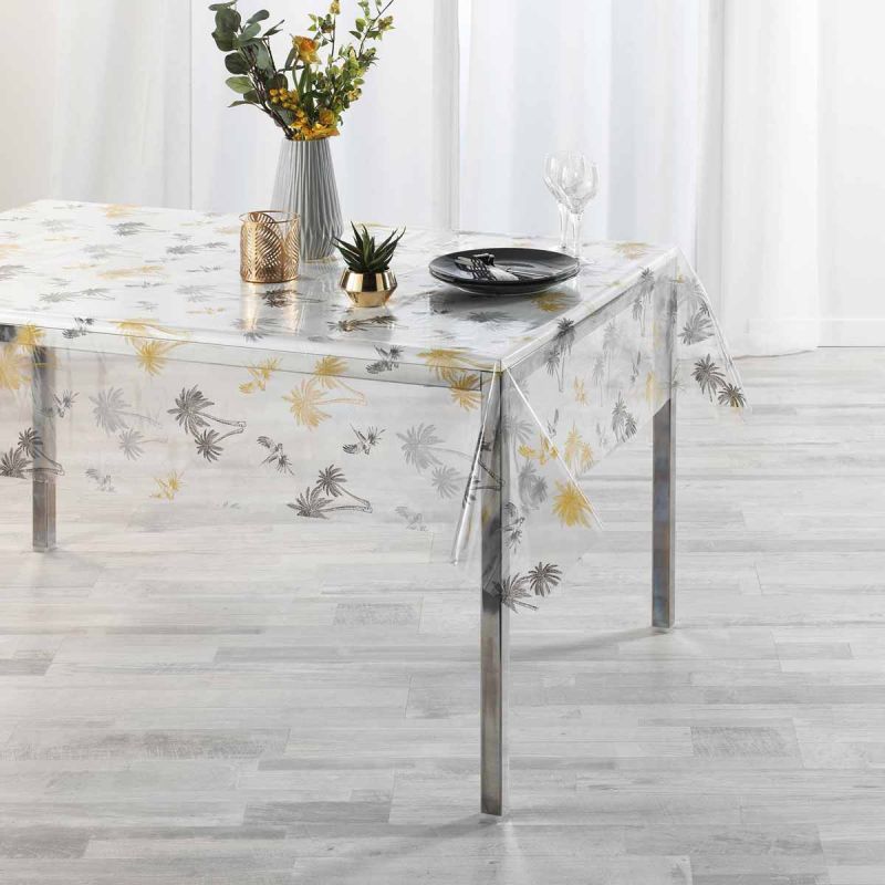 Paris Prix - Nappe Cristal Imprimée "balisor" 140x240cm Gris à Prix ...