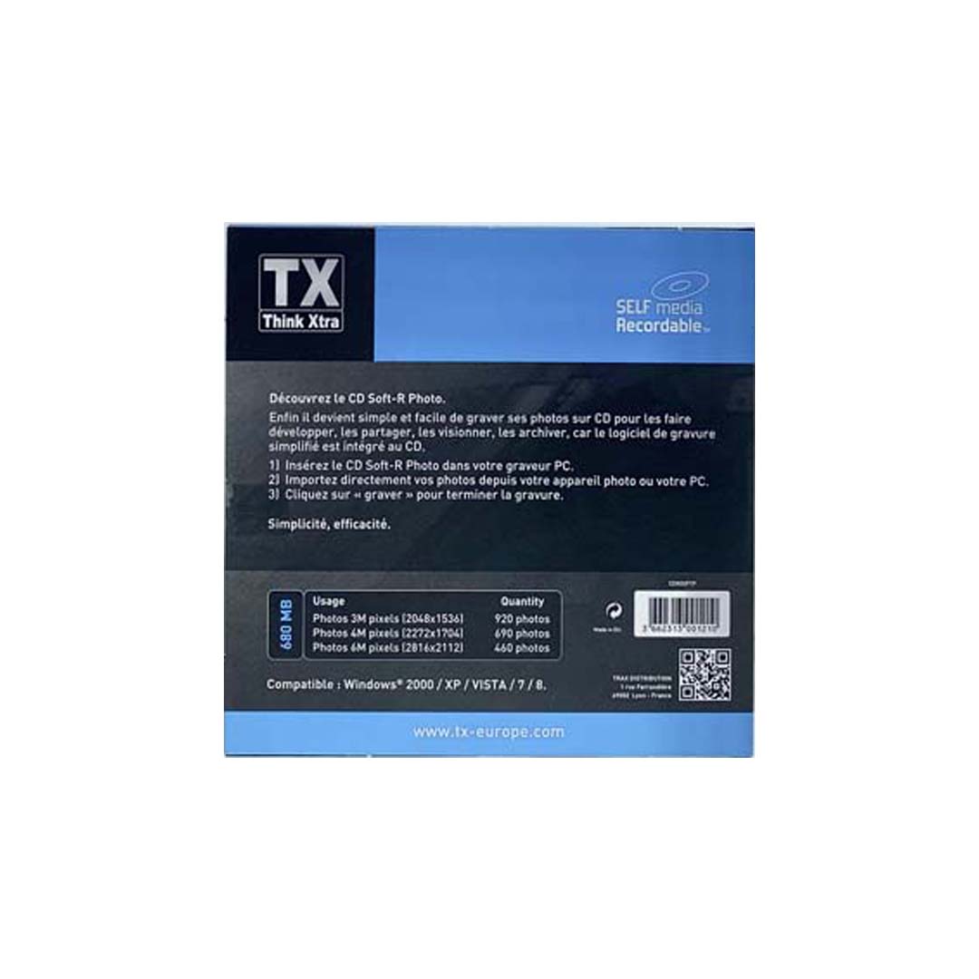 Pack Of 125 Cd-r 80 Tx Think Xtra Photos à Prix Carrefour