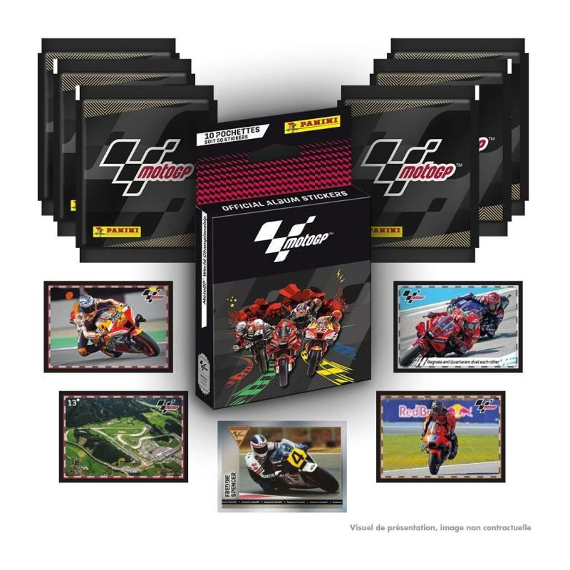 Moto Gp Stickers - Blister 10 Pochettes à Prix Carrefour