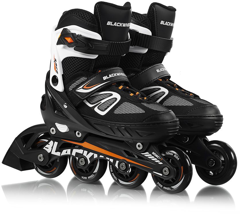 Patins À Roulettes Réglables Blackwheels Sonic Noir Et Orange, Tailles ...
