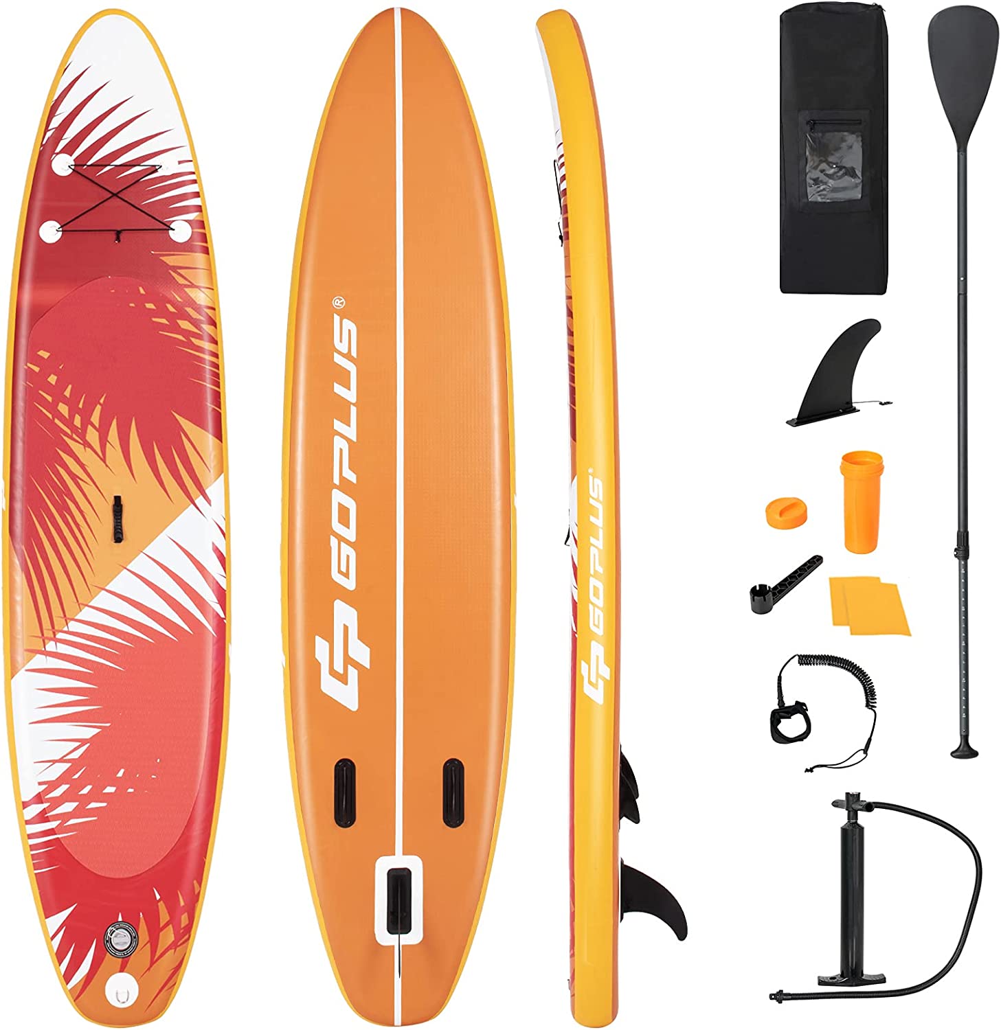 Stand Up Paddle Board Gonflable Costway 335x76x15cm Pagaie Réglable à ...