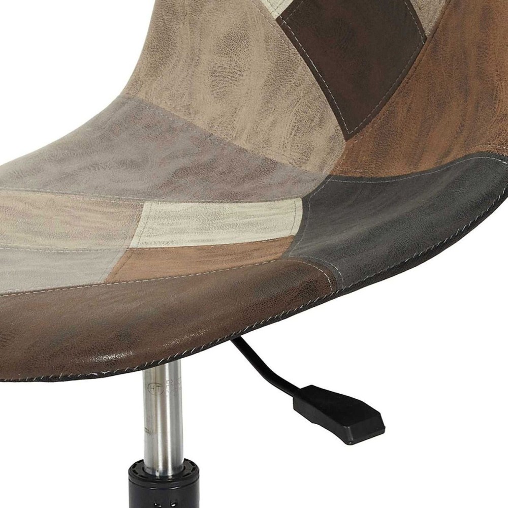 Chaise De Bureau Patchwork Marron à Prix Carrefour