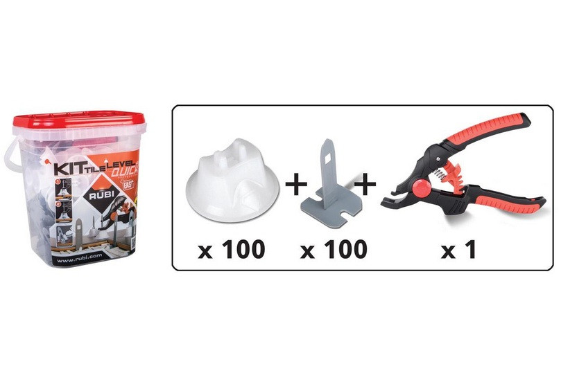 Kit Tile Level Quick 1 Tenaille, 100 Brides,100 Coupelles Réutilisables ...