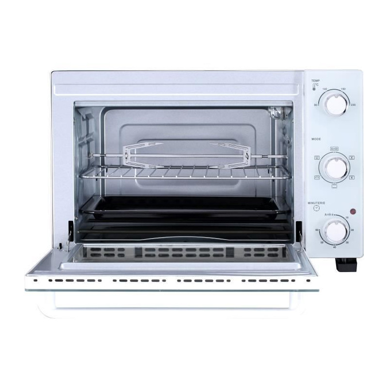 Continental Edison Cemf35w - Minifour Électrique 35l Blanc - 1500w - Rotissoire, Convection ...