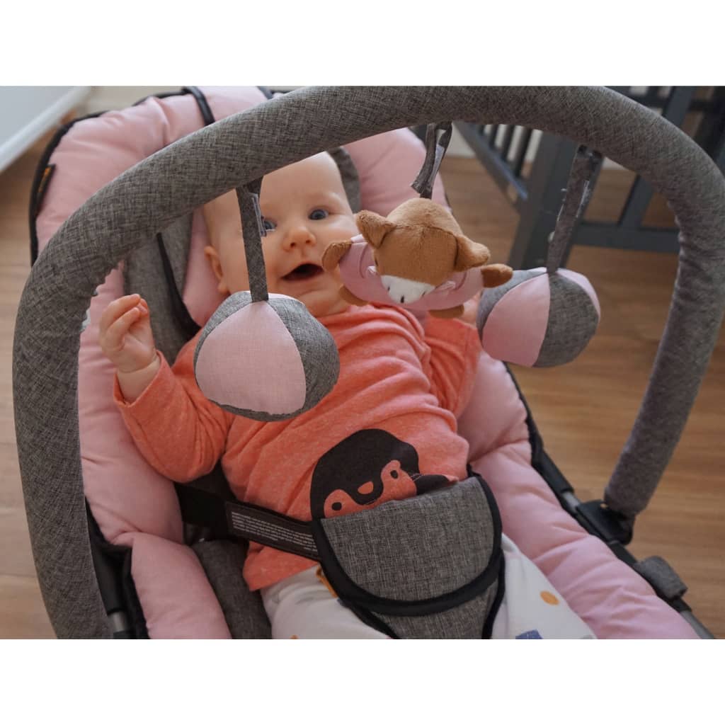 Transat Pour Bébé Admiro Rose Et Gris Baninni à Prix Carrefour