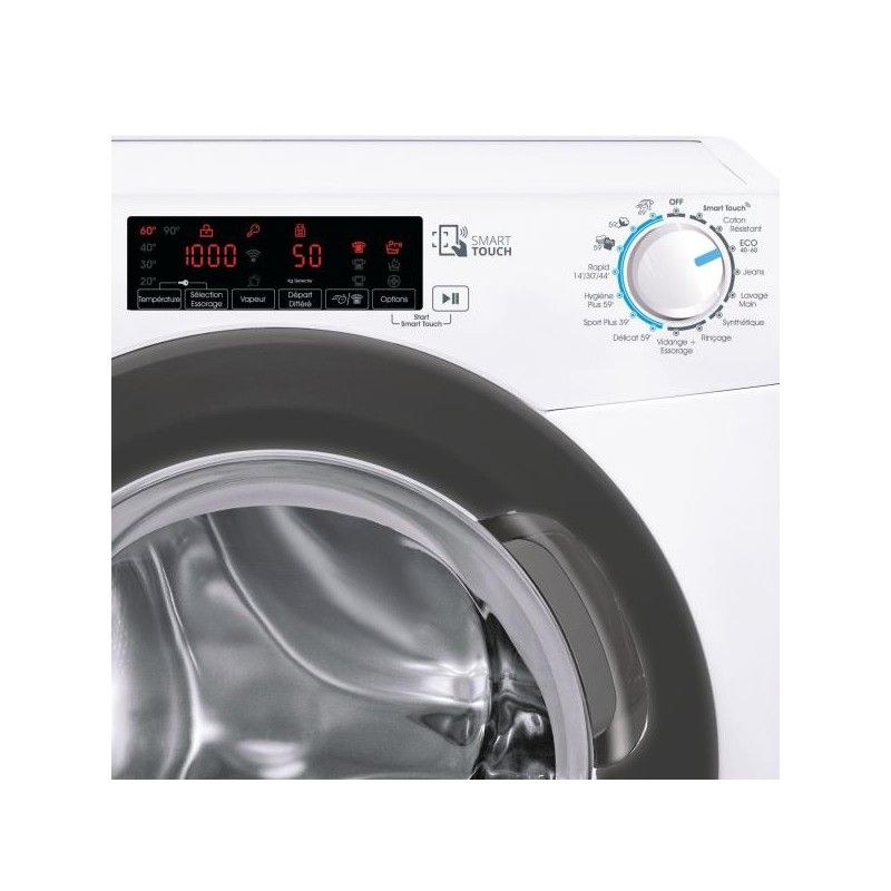 Pack Candy Lave-linge Frontal 10kg 1400trs/min Smart Touch + Nedis ...