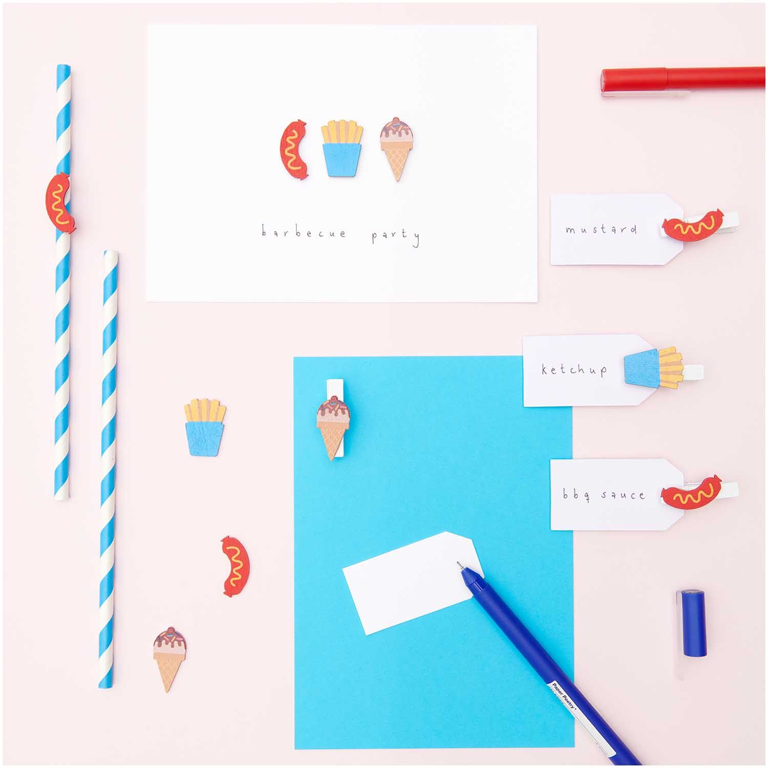 36 Confettis En Bois - Hot-dog, Frites, Glace - Multicolore à Prix ...