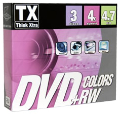 Pack De 3 Dvd+rw 4.7go Tx Think Xtra Jewel Case à Prix Carrefour