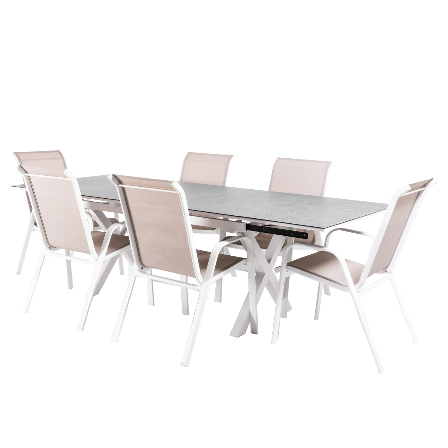 Ensemble De Tables Et Chaises Empilables Pour Terrasse,table Extensible ...