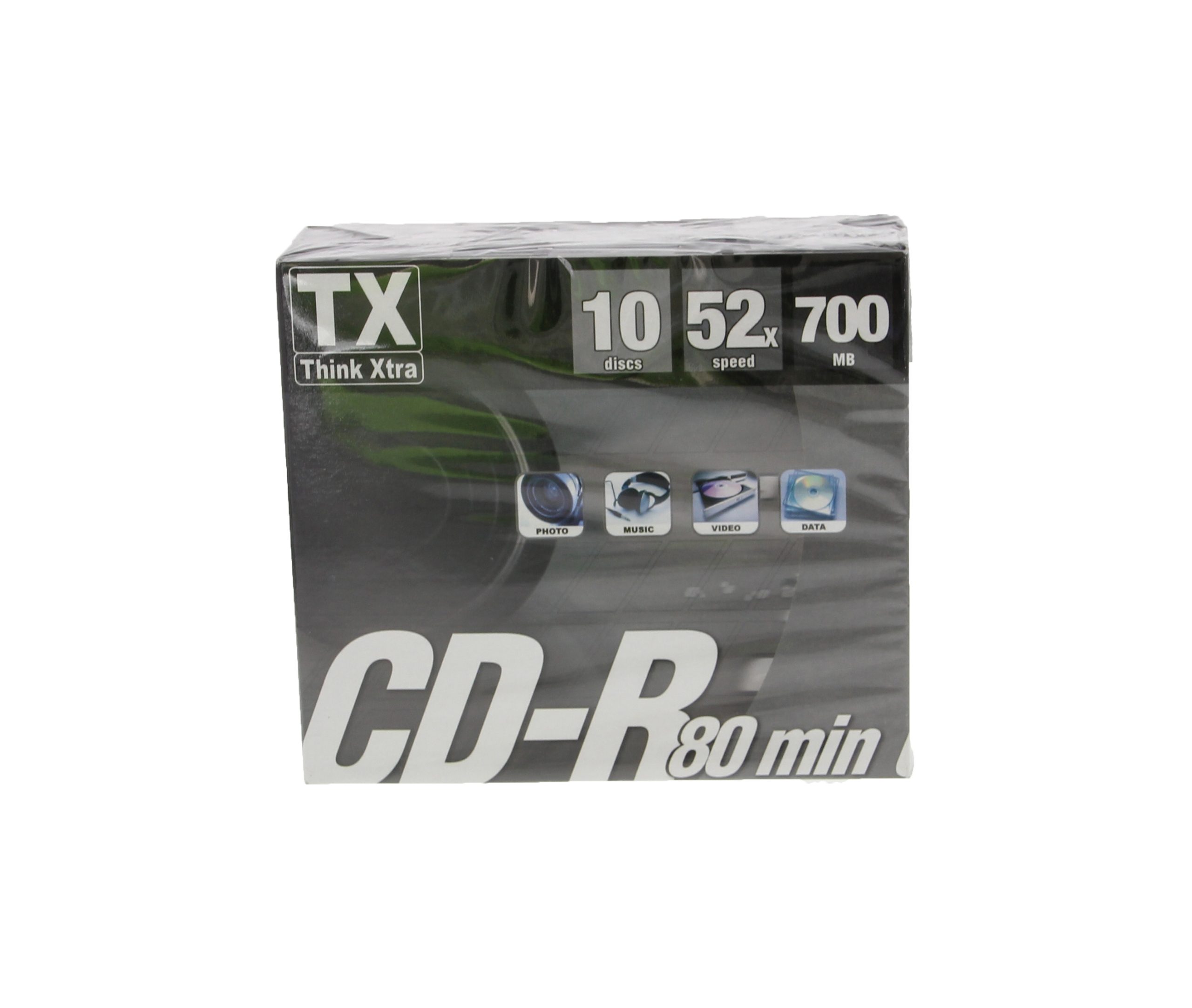 Pack De 10 Cdr Tx Think Xtra Slimcase Vitesse X52 700mo à Prix Carrefour