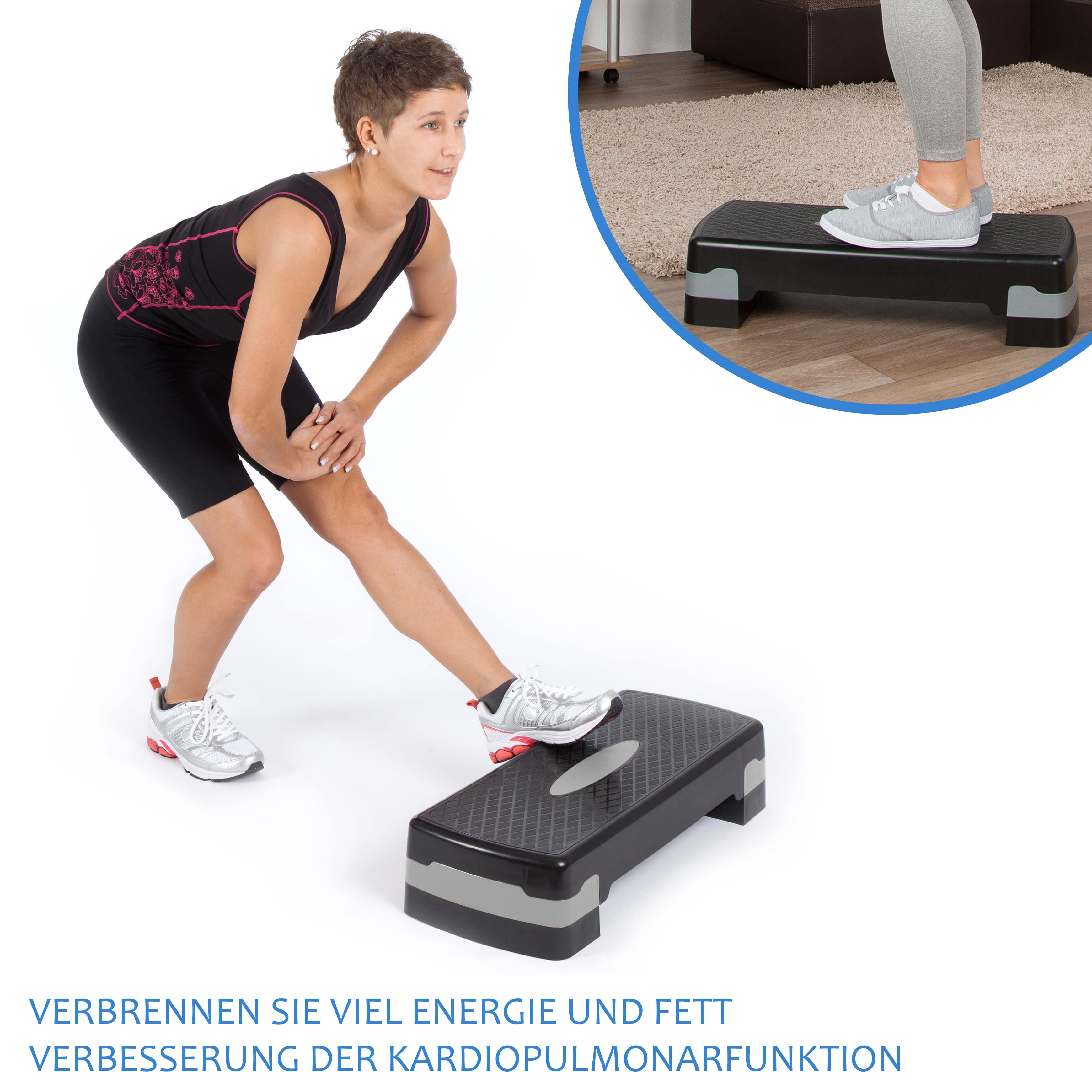 Zoomyo Aerobic Stepper Avec Haltères, Stepper Réglable En Hauteur. à Prix Carrefour