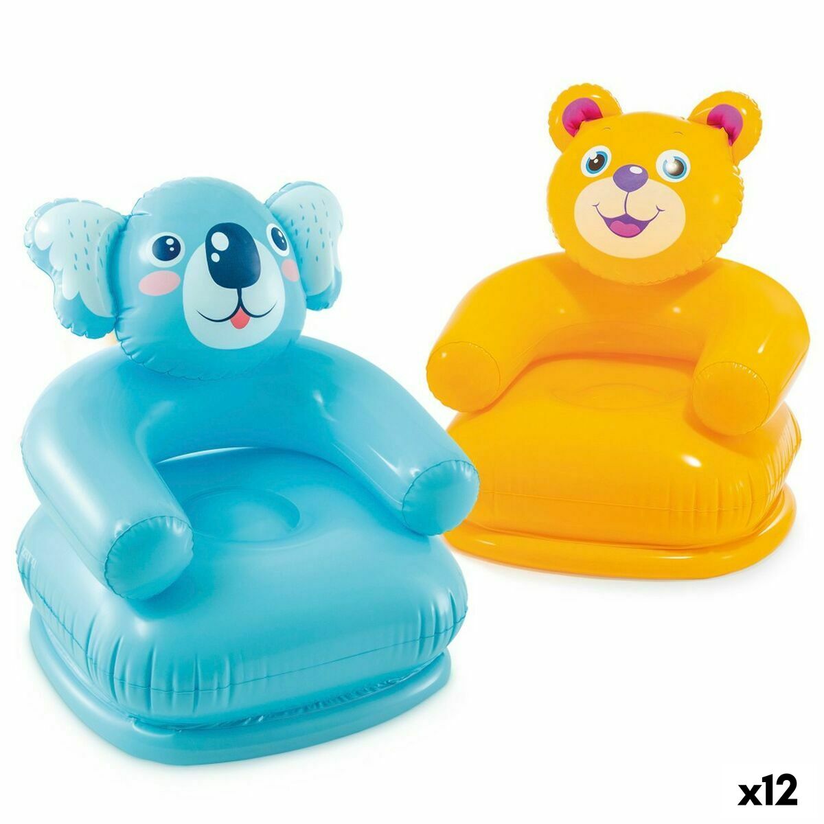 Fauteuil Gonflable Intex Happy Animal 66 X 79 X 64 Cm (12 Unités) à ...