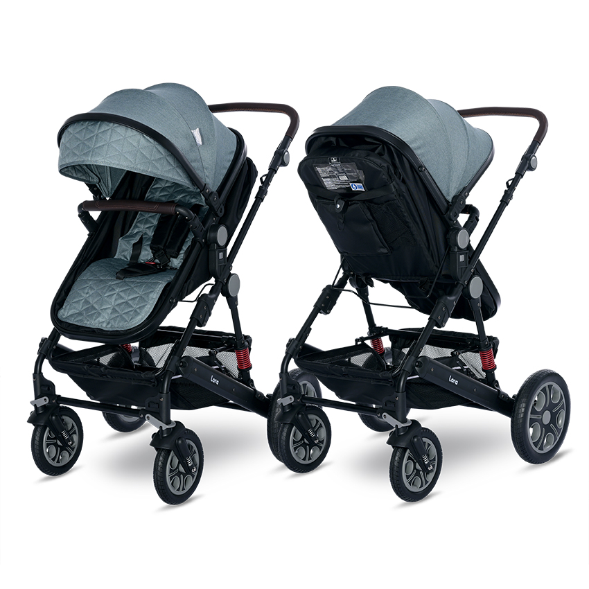 Lorelli - Poussette Combinée Trio 3 En 1 - Siège Auto 0m – Nacelle – Dès La Naissance – Jusqu’à ...