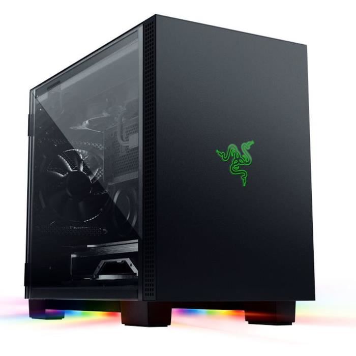 Boitier Pc Tomahawk M1 - Razer - Format Mini Itx - Rgb Chroma - Verre ...