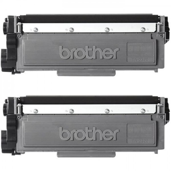 Pack De 2 Toners Tn2320twin-brother-noir-2x2600p.-dcp-l2500, L2520 ...