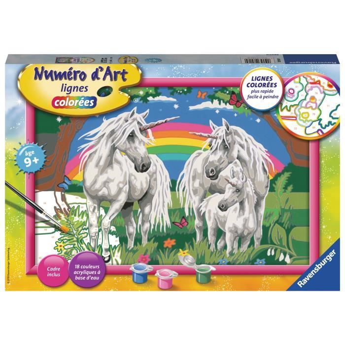 Numéro D'art - Grand Format - Au Pays Des Licornes Kit Complet De ... Numéro D'art - Grand Format - Au Pays Des Licornes Kit Complet De ...