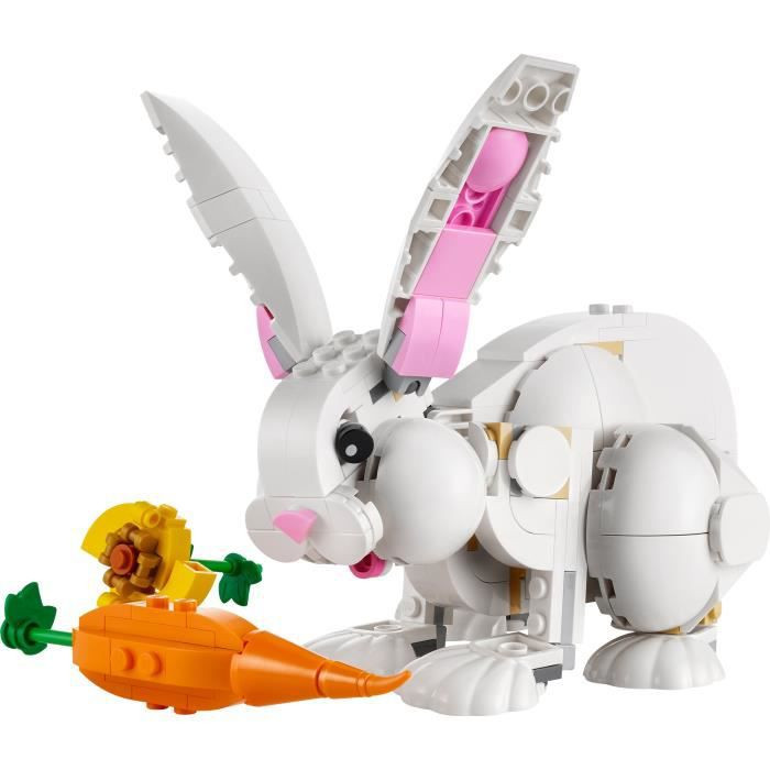 Lego Creator 3-en-1 31133 Le Lapin Blanc, Avec Des Figurines Animaux ...