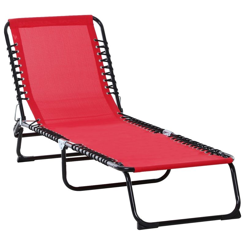 Transat Pliable Inclinable Melissa Rouge à Prix Carrefour