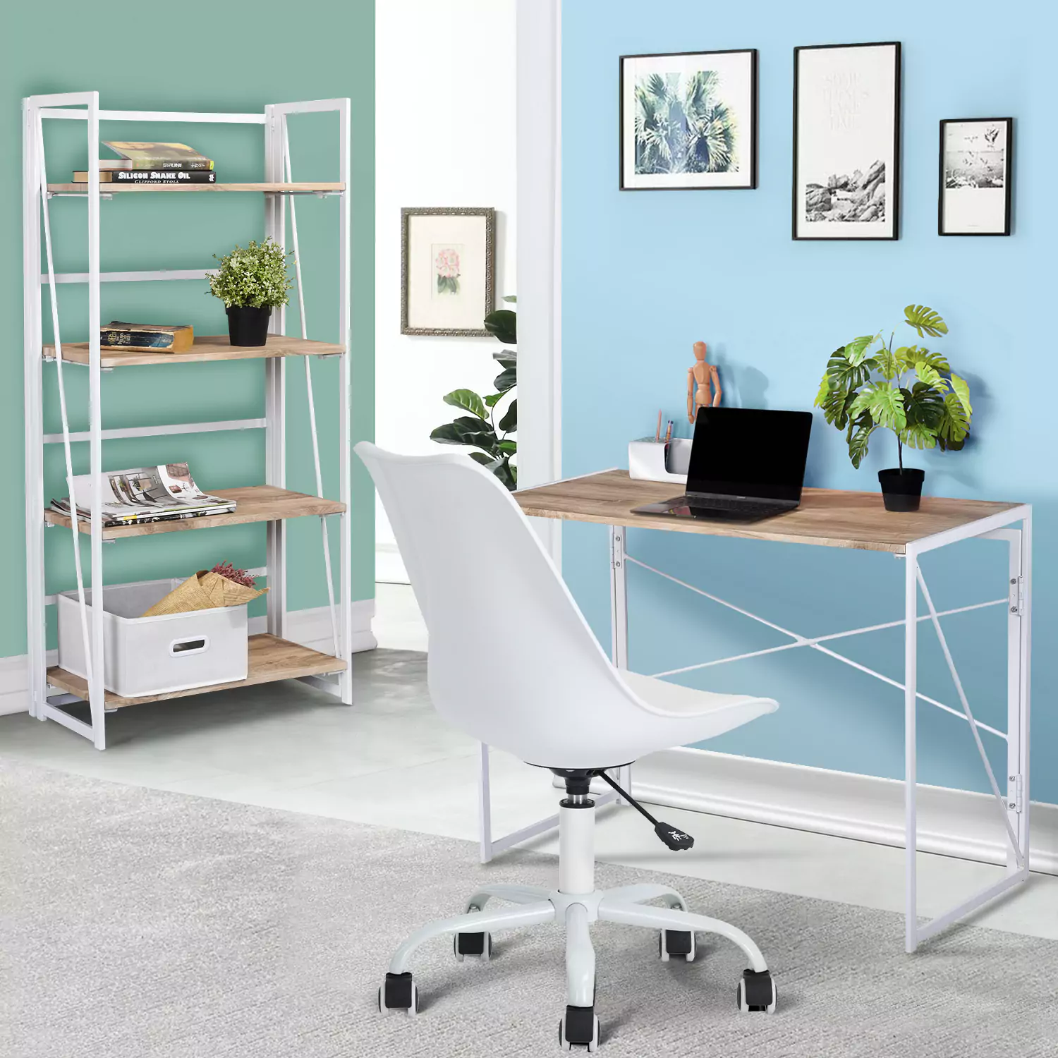 Bureau Pliant Pour Petits Espaces Table D'ordinateur Pliante Poste De ...