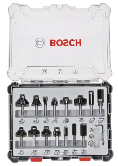 Coffret De Fraises Mixtes 15 Pièces - Bosch - 2607017472 à Prix Carrefour