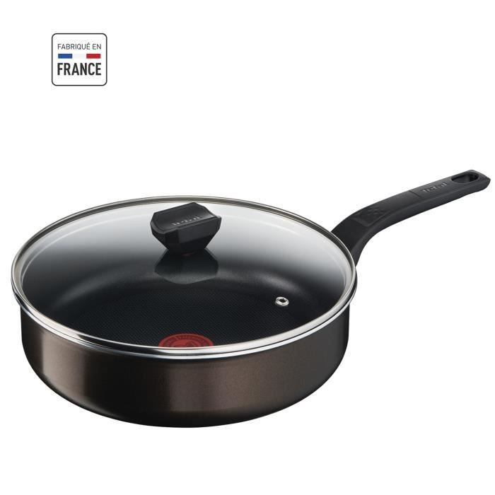 Tefal B5543202 Easy Cook & Clean Sauteuse 24 Cm Avec Couvercle, Anti Adhésif Tous Feux Sauf ...