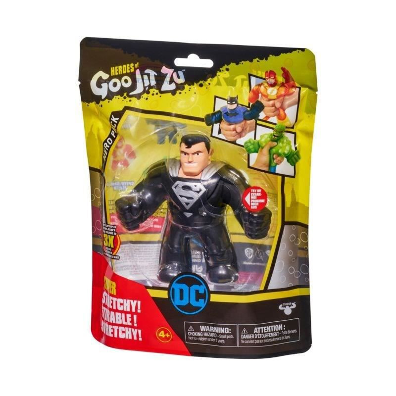 Figurine - Superman Armure Noire 11cm - Goo Jit Zu Dc Comics Moose Toy à Prix Carrefour