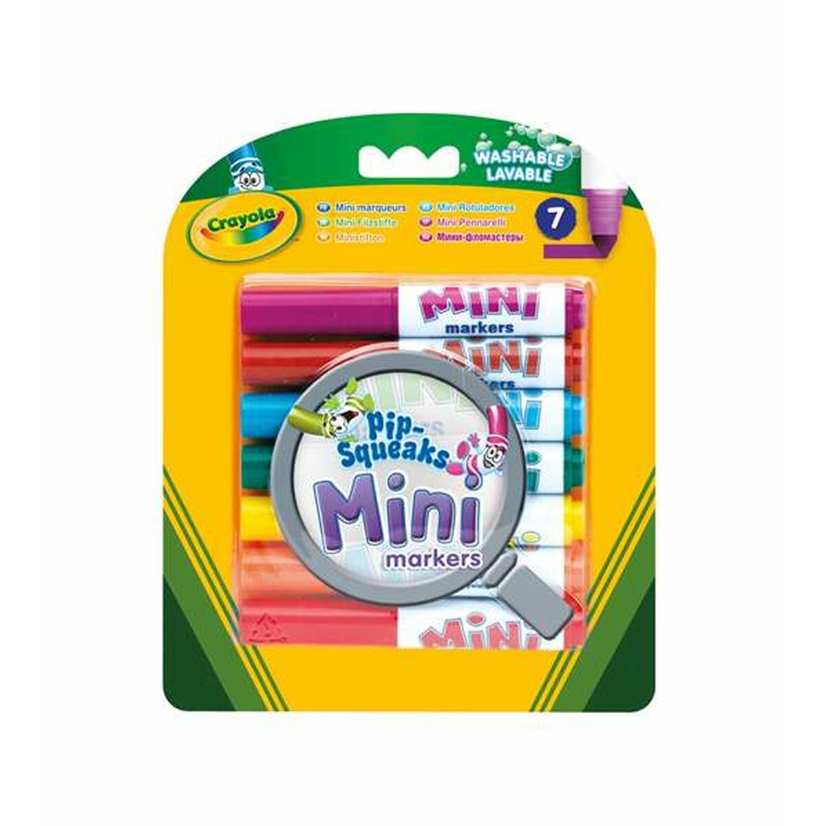 Ensemble De Marqueurs Crayola Mini Lavable 7 Pièces à Prix Carrefour
