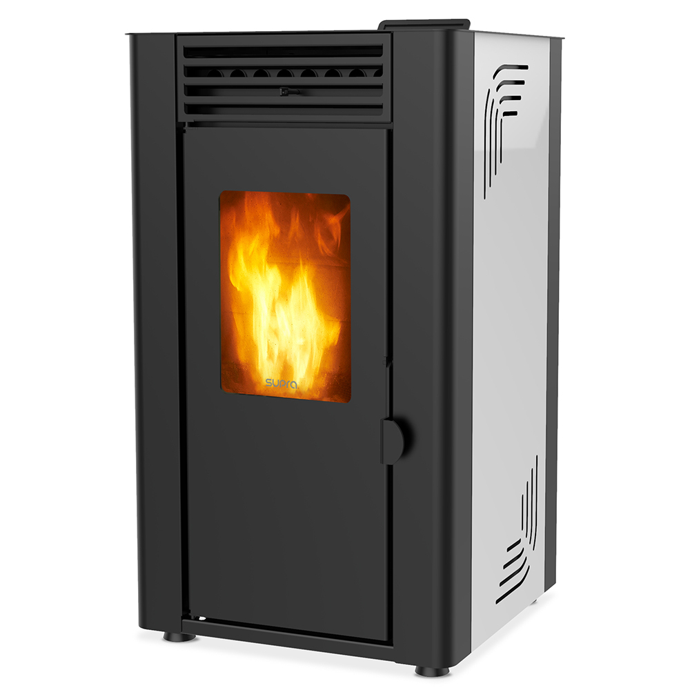 Poêle À Granulés De Bois 8kw Blanc Supra Orphee 8 Blanc à Prix Carrefour