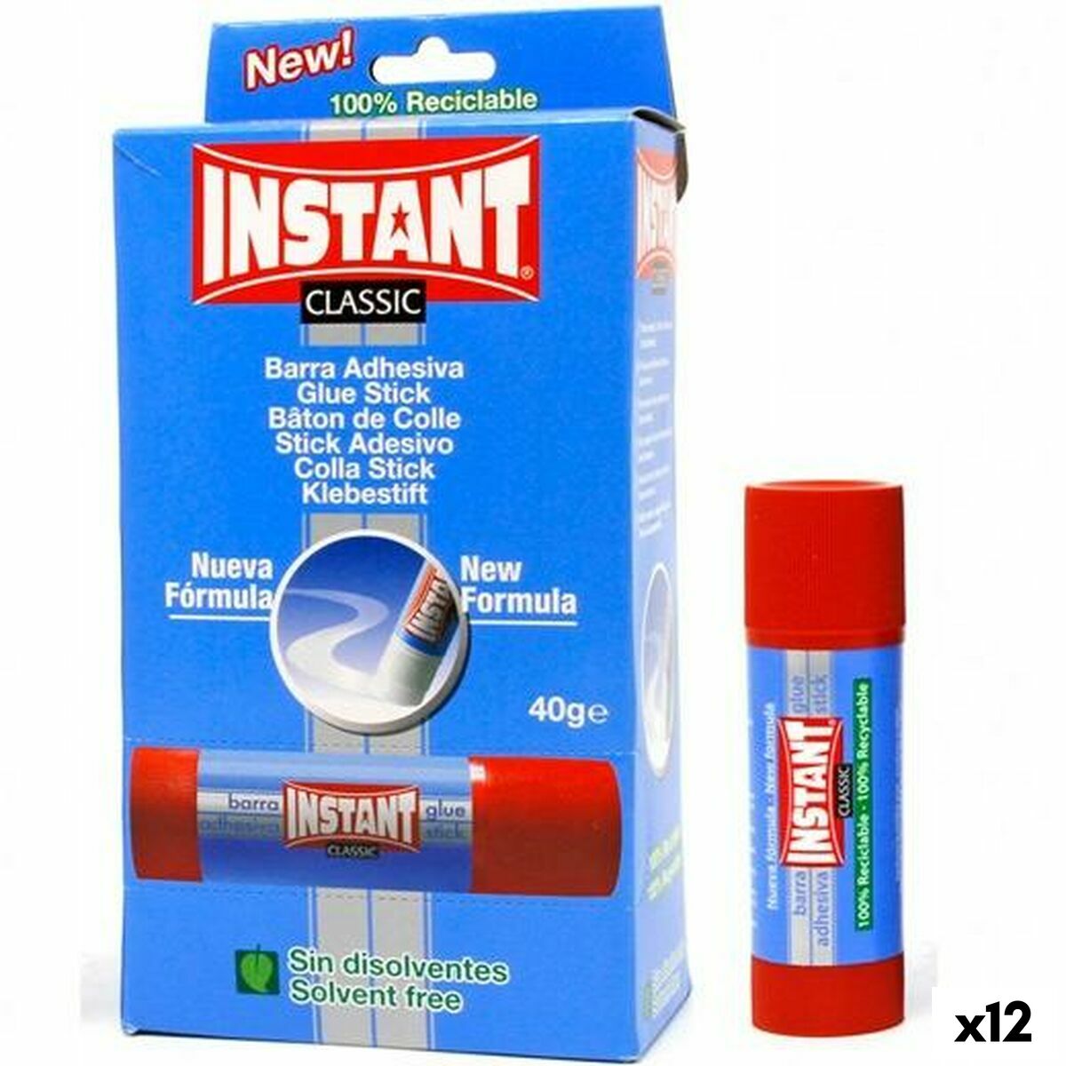 Bâton De Colle Playcolor Classic 40 G (12 Unités) à Prix Carrefour