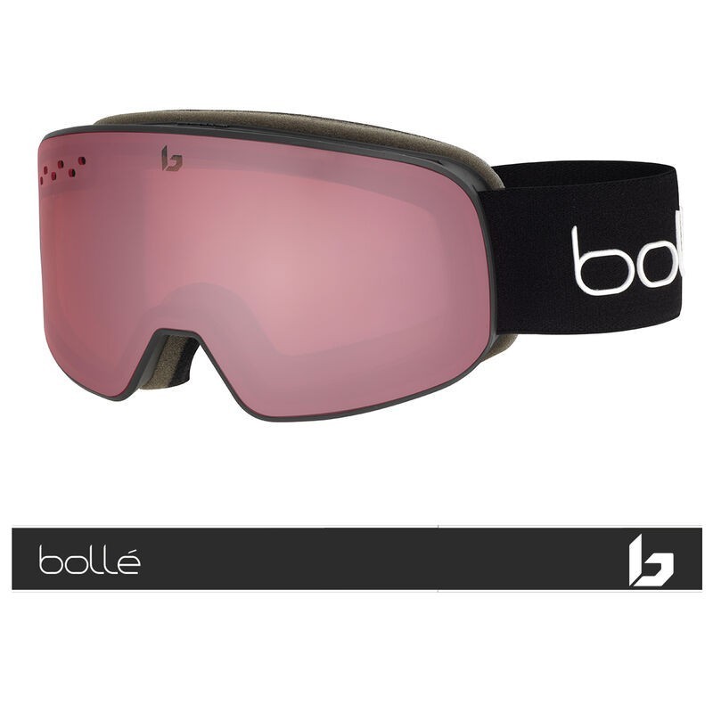 Bolle Masque De Ski Nevada Small - S2 - Black Corp Matte Vermillon Gun ...